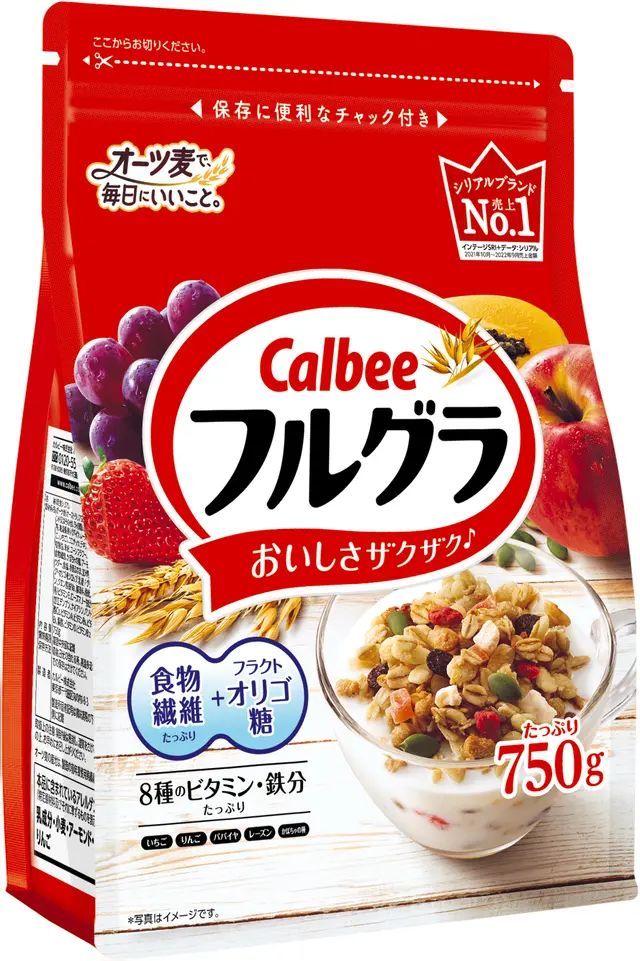 Ngũ cốc Calbee Frugra trái cây 750g hàng nội địa | Ê.mon